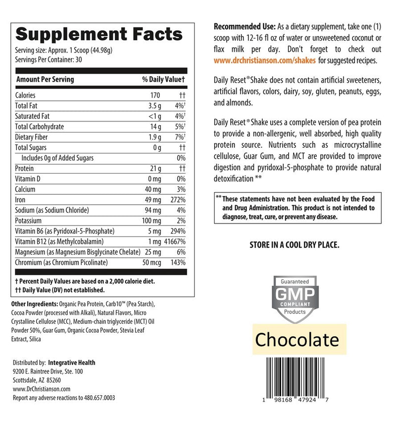 Daily Reset Shake and RS Complete Bundle Complete Protein 22 G Per Srv