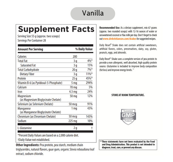 Daily Reset Shake: Resistant Starch Protein Shake